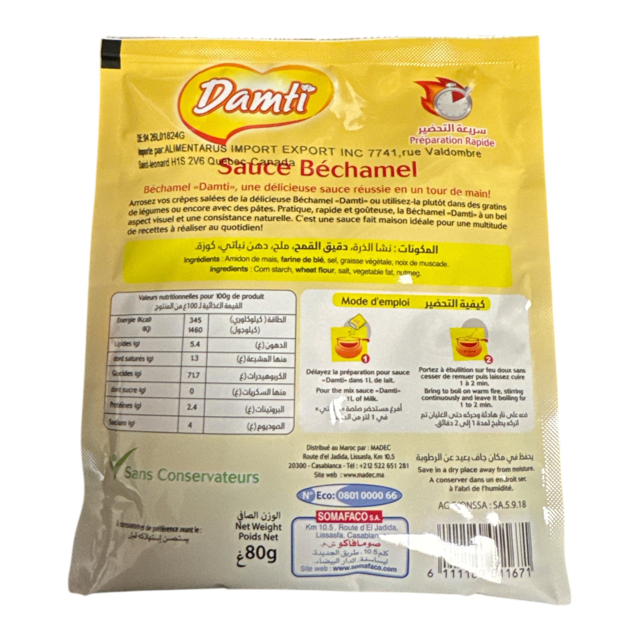 IDEAL Damti Mix Bechamel Sauce 80g