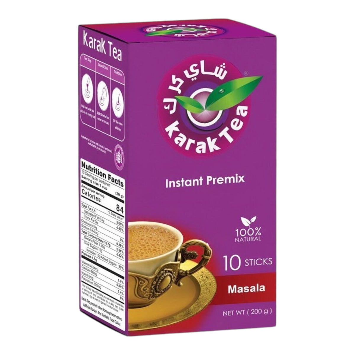 Karak Tea Instant Premix Masala 10x20g Sachets