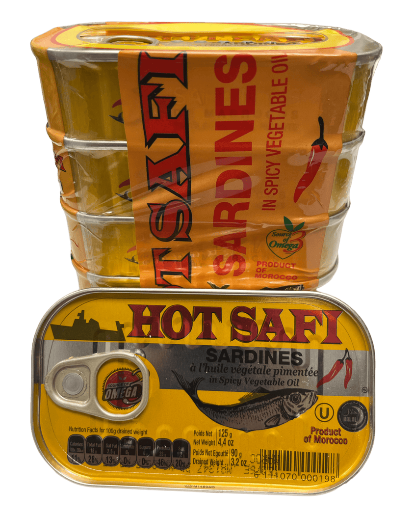 Safi Sardines in spicy sunflower oil 5x125g
