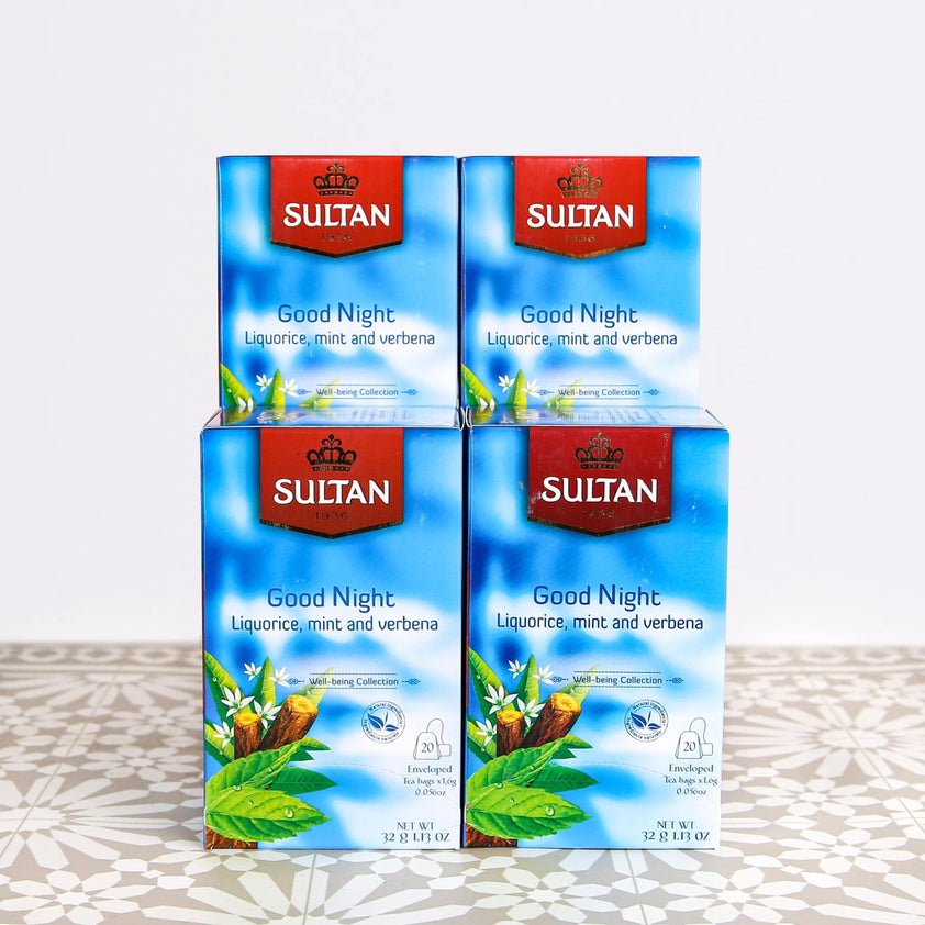 SULTAN Tisane Good Night Collection: Liquorice, Mint & Verbena - 20 Ba
